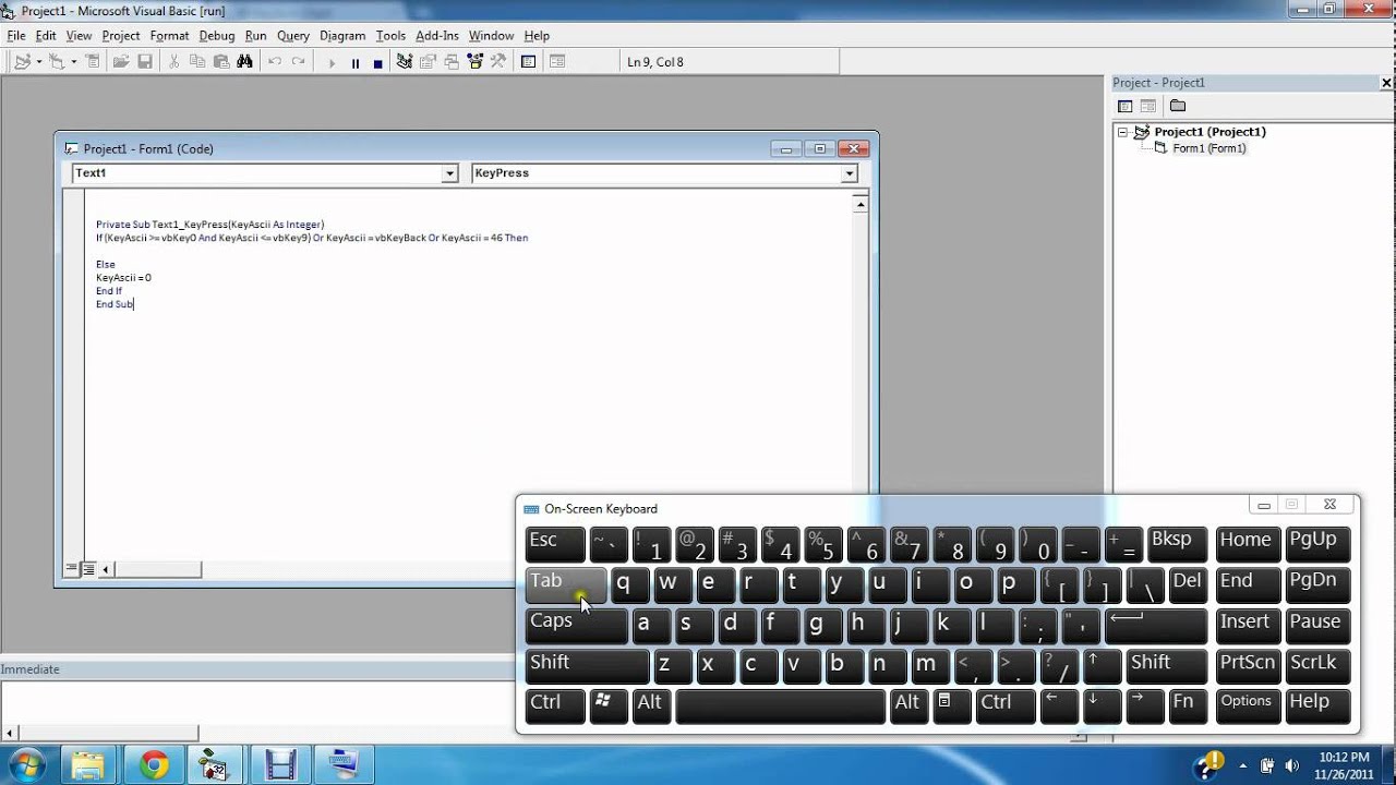 VB6 Decimal with Numbers Only.avi