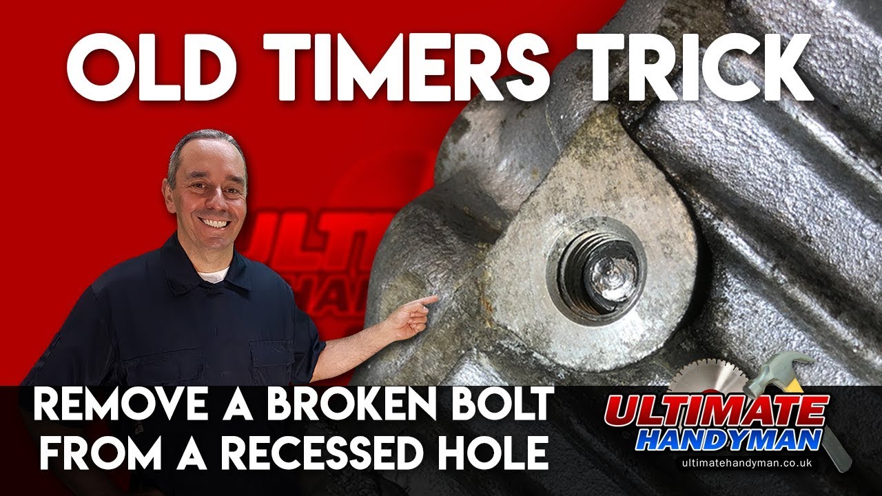 How to remove a broken bolt in a deep hole | remove broken bolt in recessed hole