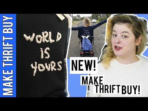 Embroidered Statement Cardigan | Make Thrift Buy #48