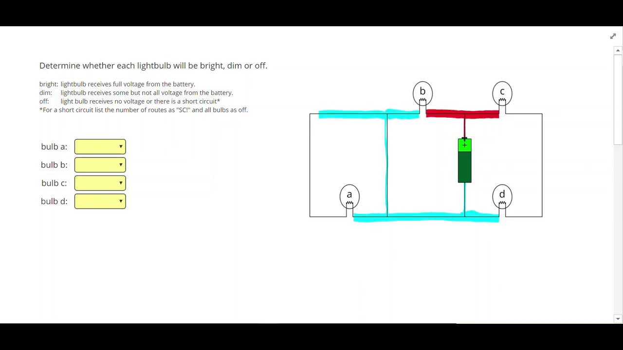 Circuit Analysis - Light Bulbs 2 - positivephysics.org