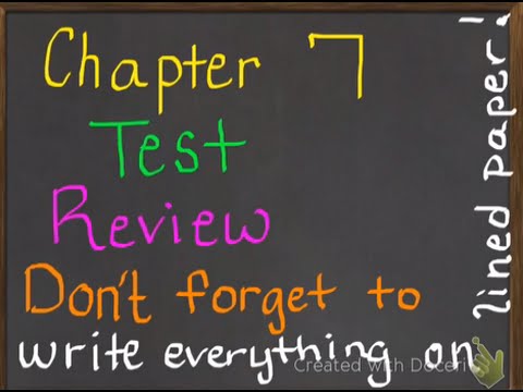 chapter 7 Test Review