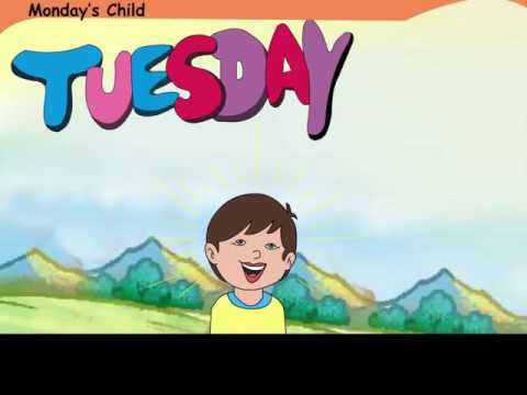 Monday's Child || Nursery Rhyme || English ||