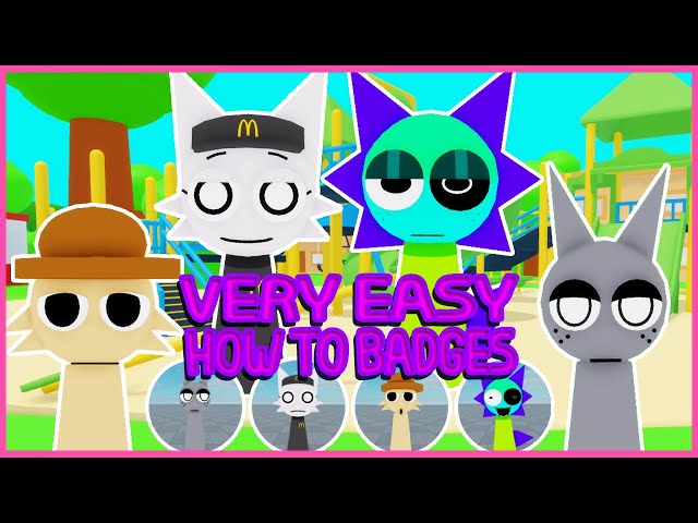 Roblox - Update - How to get 4 Badges in 3D Sprunki RP And Animations ...