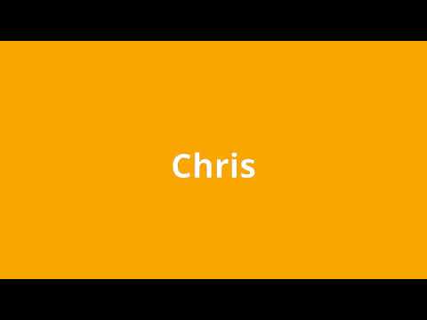 what is the meaning of Chris