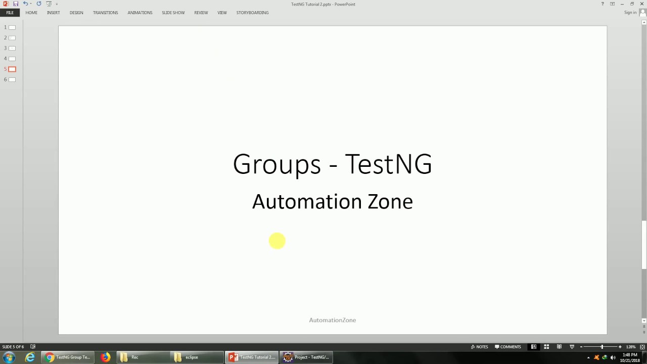 Groups - TestNG Tutorial 4