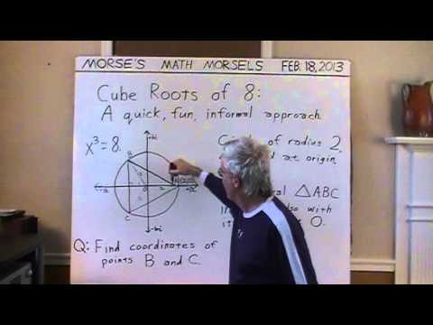 Mathematics - The Three Cube Roots of 8 - an informal, relaxed approach.