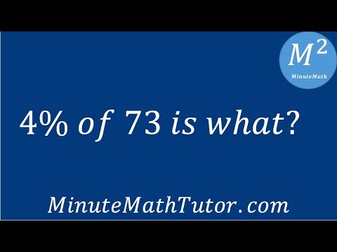 4% of 73 is what?