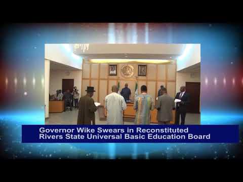 GOVERNOR WIKE SWEARS IN RECONSTITUTED RIVERS STATE UNIVERSAL BASIC EDUCATION BOARD