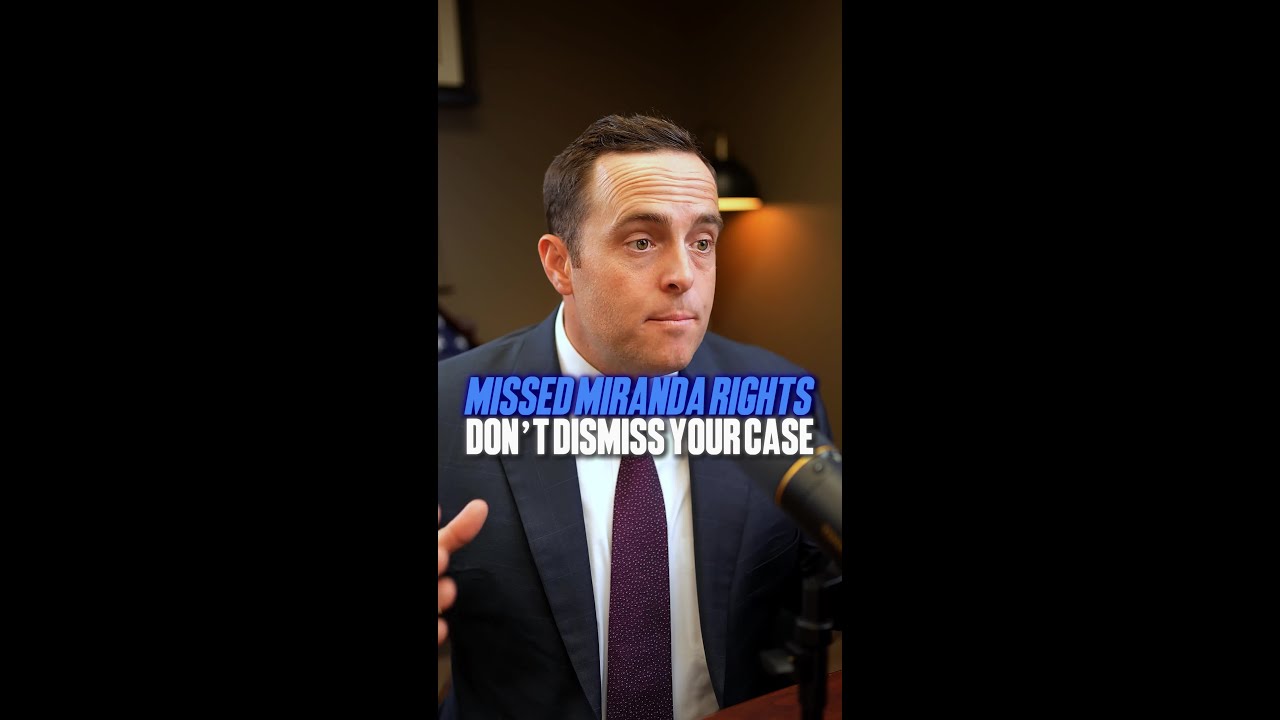 Not hearing your Miranda rights doesn’t mean your case gets dropped