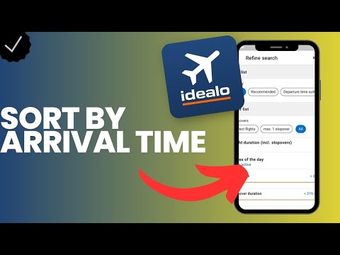 How to sort your searches by arrival time in Idealo Flight?