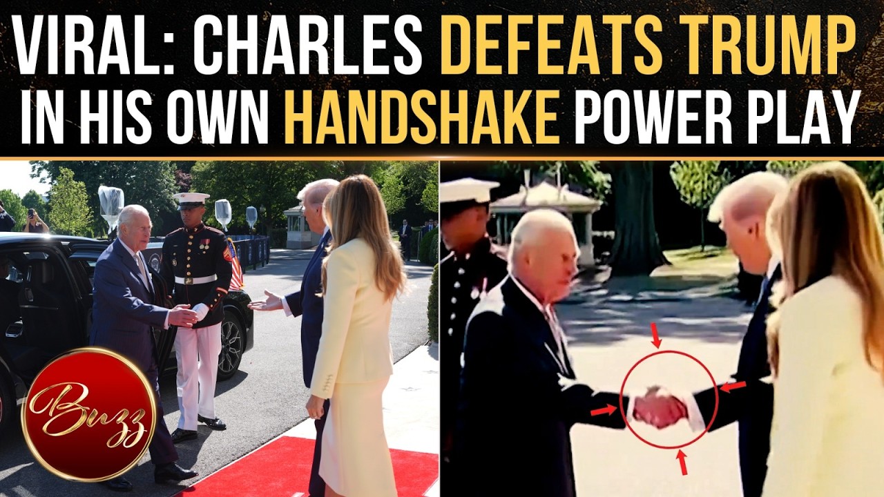King Charles FIGHTS Trump To Aggressive Draw In VIRAL Handshake; LAUGHS With Melania At Garden Party