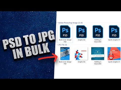 PSD to JPG in bulk | File converter V123 | Sphotoedit
