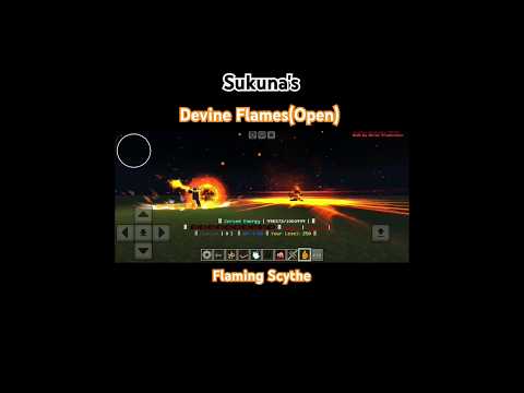Sukuna's Devine Flames: Flaming Scytheπ₯ #sukuna #fuga #jujutsukaisen #minecraftshorts