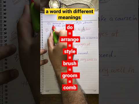 improve your vocab | a word with different meanings #achieve #synonyms