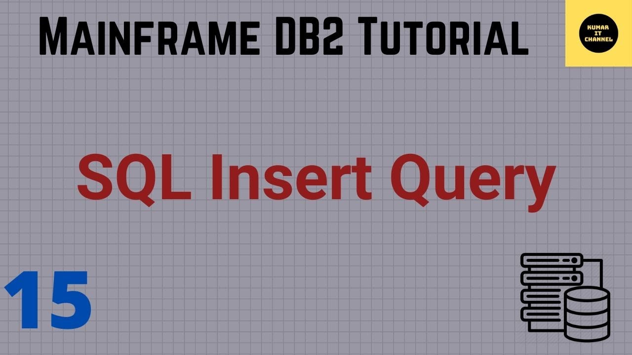 SQL Insert Query using QMF - Mainframe DB2 Practical Tutorial - Part 15 (Volume Revised)