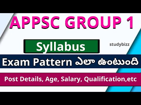 appsc group 1 syllabus, exam pattern, qualification, post details, notification | appsc group 1