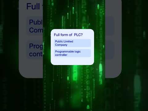 what is the Full form of PLC ?#control #productivity
