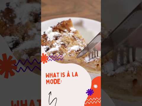 do you know the term à la mode?! #foodfact #foodlover #applepie #pastry #frenchfood