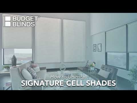 How to Uninstall Signature Series Cellular Shades