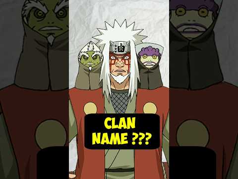 What Was The Name Of Jiraiya's Clan ?? Pervy Sage's Clan !! #shorts #anime #naruto