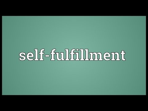 Self-fulfillment Meaning