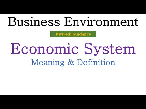 Economic System - Economic structure : meaning and definition ...
