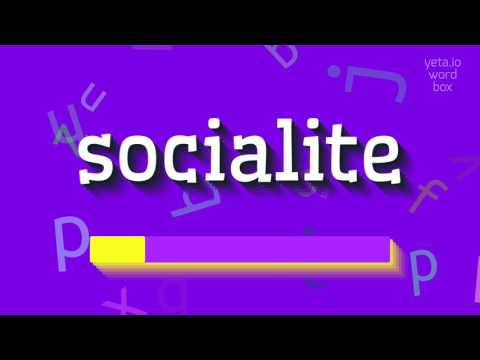 How to say "socialite"! (High Quality Voices)
