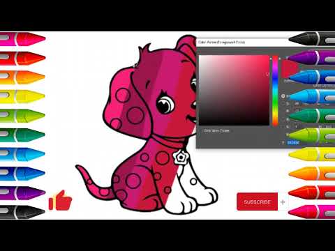 Cute Dog Drawing | Picture Coloring Pages | Cat Coloring Page | Painting and Coloring
