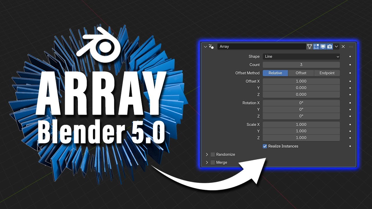 Blender 5.0 | The Array Modifier Just Got WAY Better!