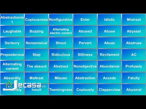 English Vocabulary - Lesson 6 | Abstract, Abundance, Accede, Abyssal, Abundantly, Abuzz | Synonyms