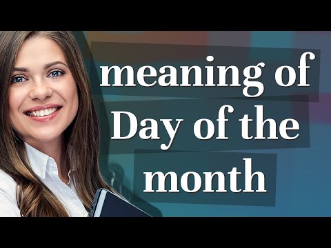 Day of the month | meaning of Day of the month