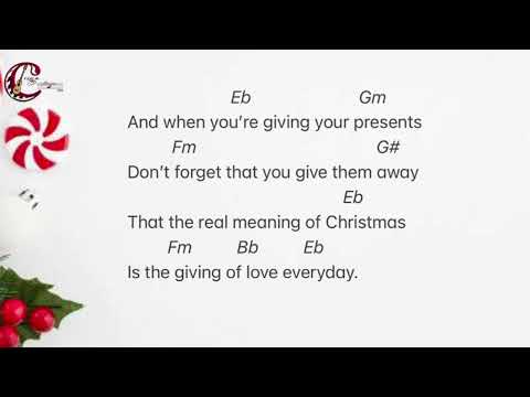 The real meaning of Christmas - Offertory Song for Christmas | Instrumental lyrics and chord