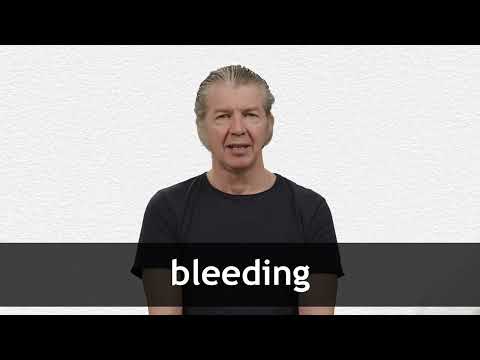 How to pronounce BLEEDING in American English
