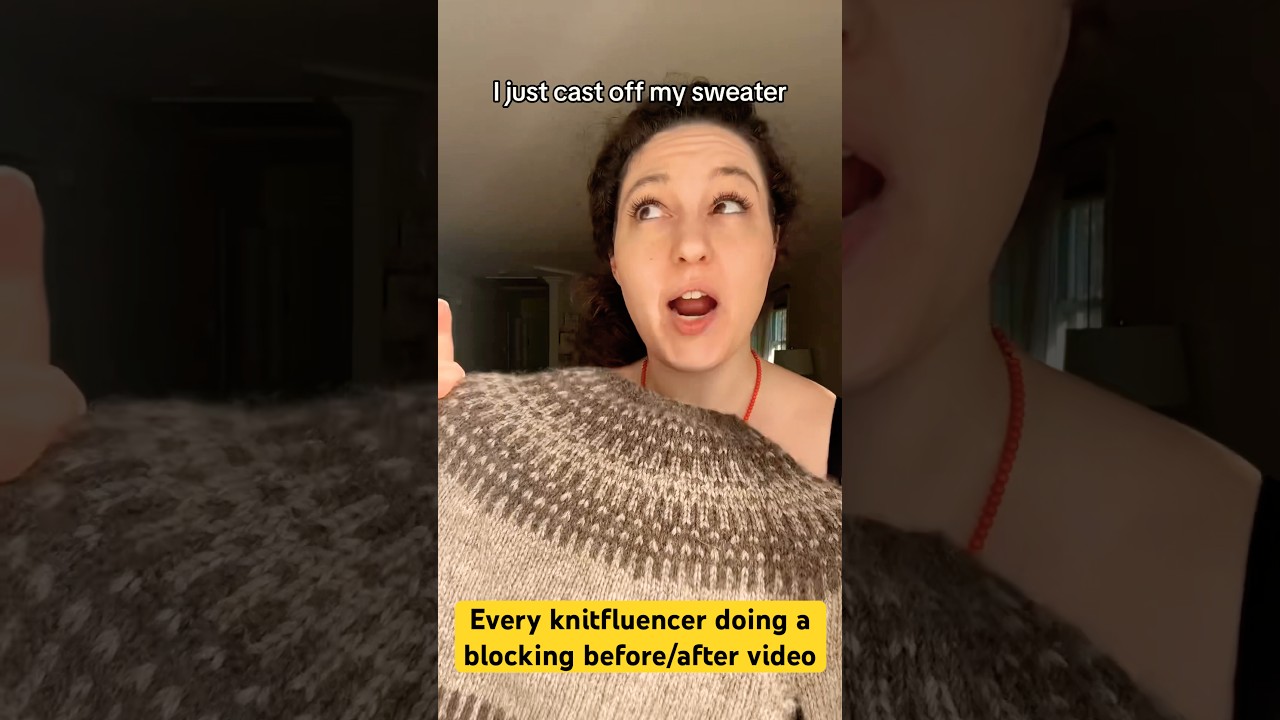 Blocking is magic but it still has limits #knitting #blocking #handknitting #knittingpodcast #knit