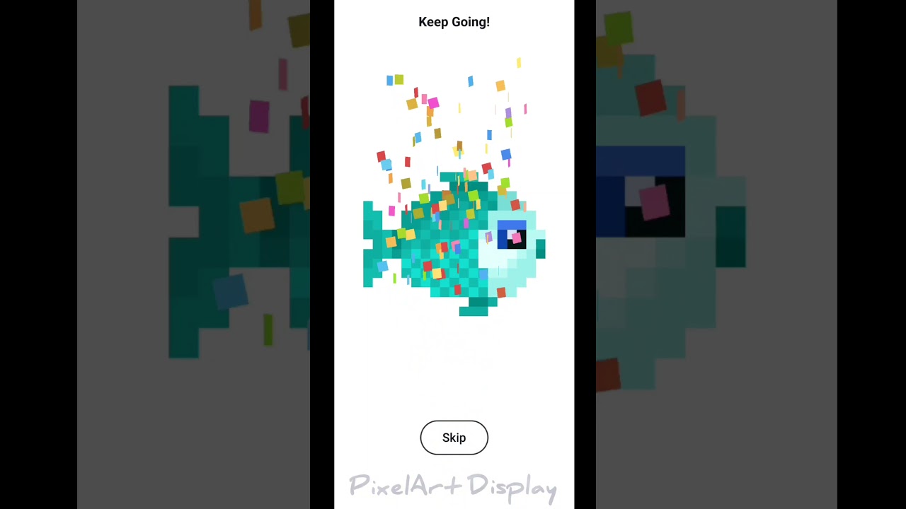 Pixel Art #946 | Animal, Fish, Doodle, Aqua