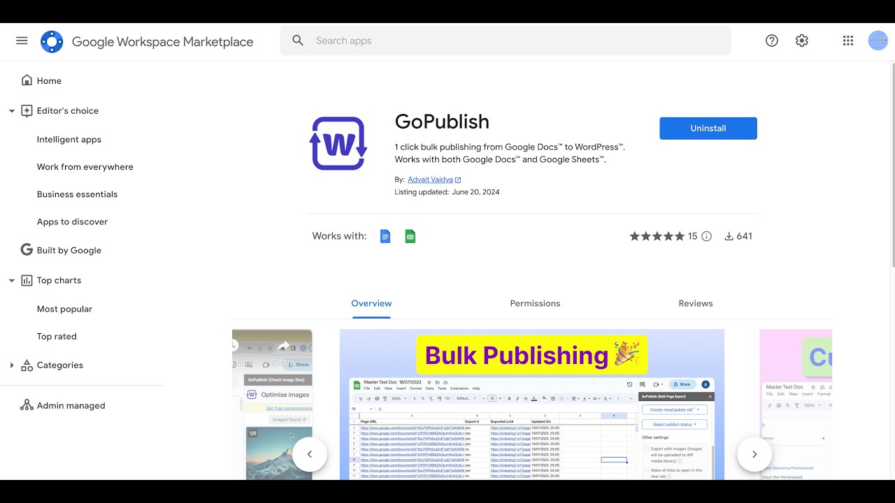 GoPublish: How to connect your WordPress website with Google Docs