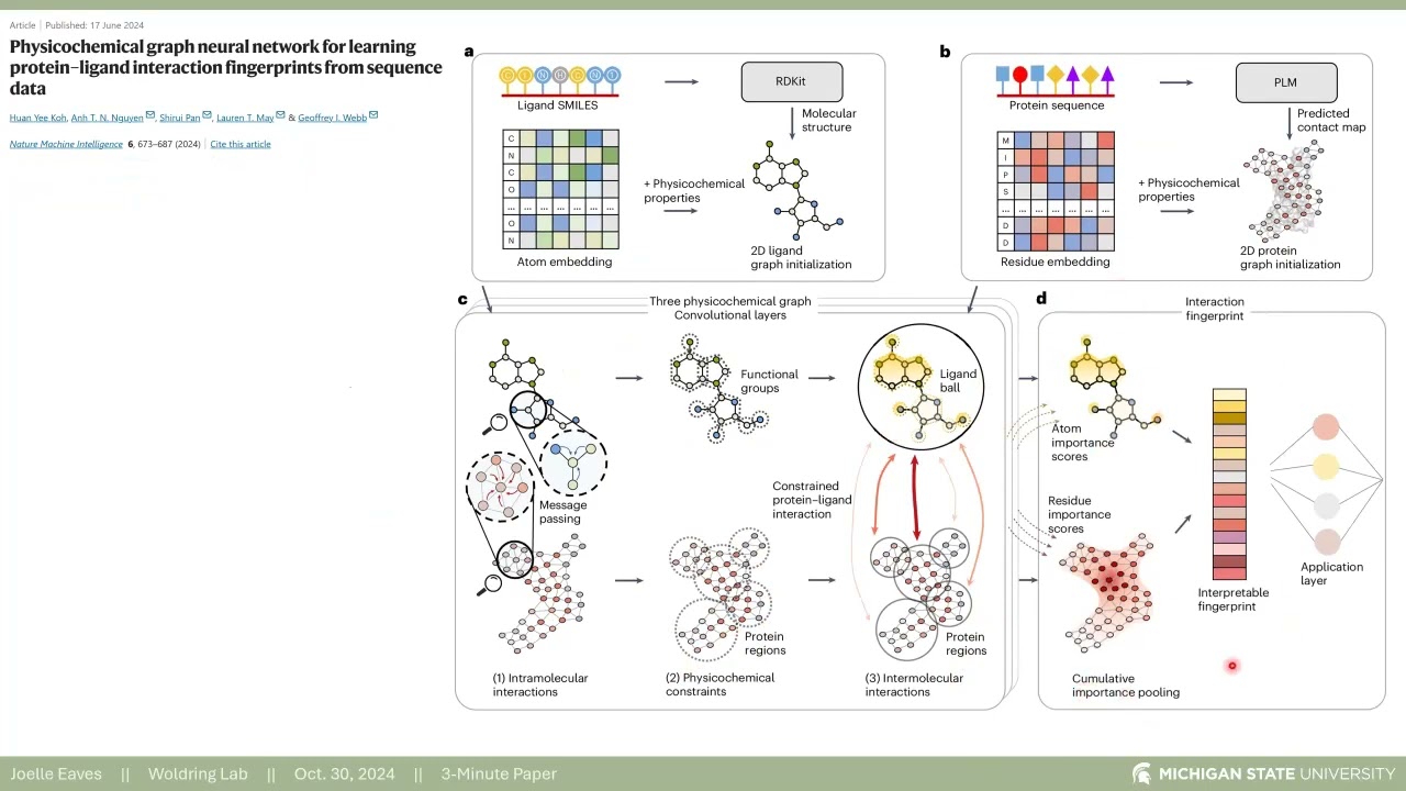 Physicochem GNN for protein-ligand interactions from seq; Koh... Webb; Nat Machine Intelligence 2024