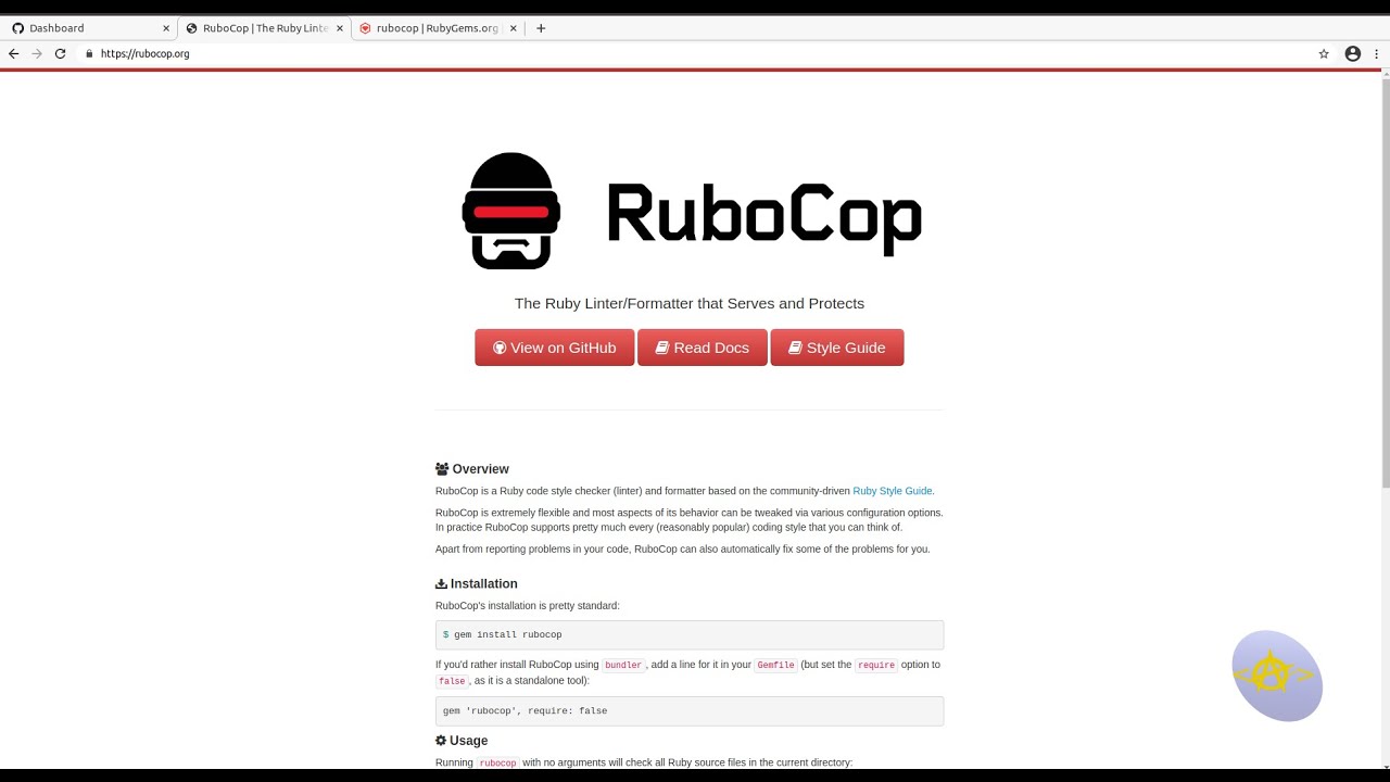 Codecast: Rubocop install and initial setup