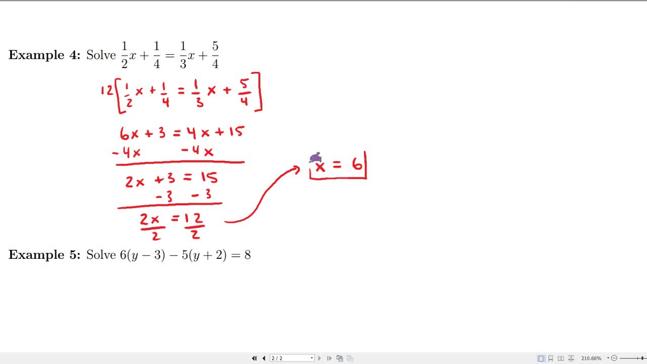 MTH 111 - Lecture 1 - Linear Equations