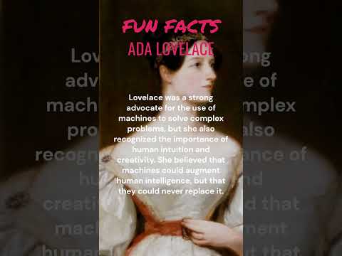 Fun Facts Ada Lovelace: The Enchantress of Numbers & The World's First Computer Programmer #shorts
