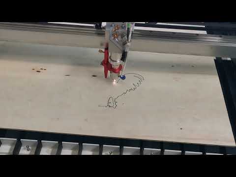 LM-1390-1 130W Cutting 5mm wood with 20mm/s