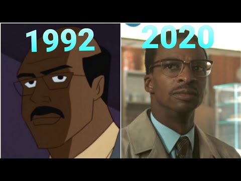 Lucius Fox. Evolution in Movies, Cartoons, and shows. (1992-2020) (DC Comics) (The Dark Knight)