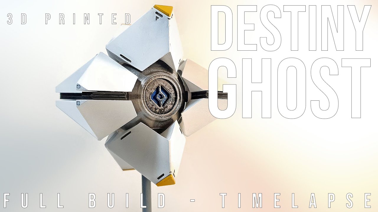 DESTINY Ghost - 3D Printed - Full Build Timelapse