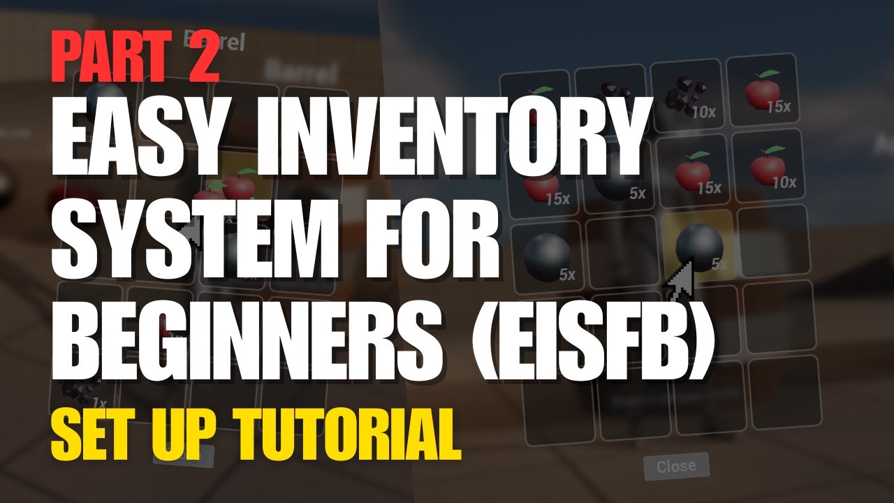Part 2: Easy Grid Inventory System For Beginners - Set Up