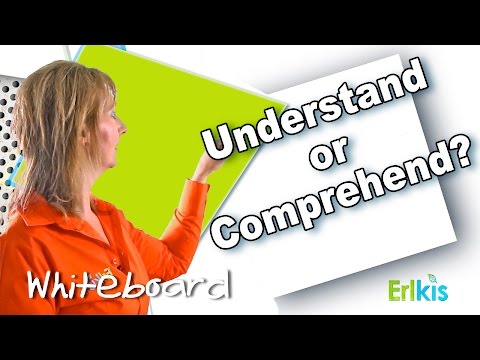English Vocabulary: UNDERSTAND or COMPREHEND?