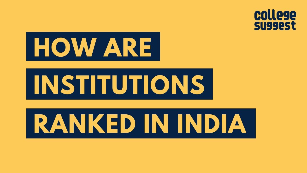 How are Institutions Ranked in India? NIRF Ranking Explained