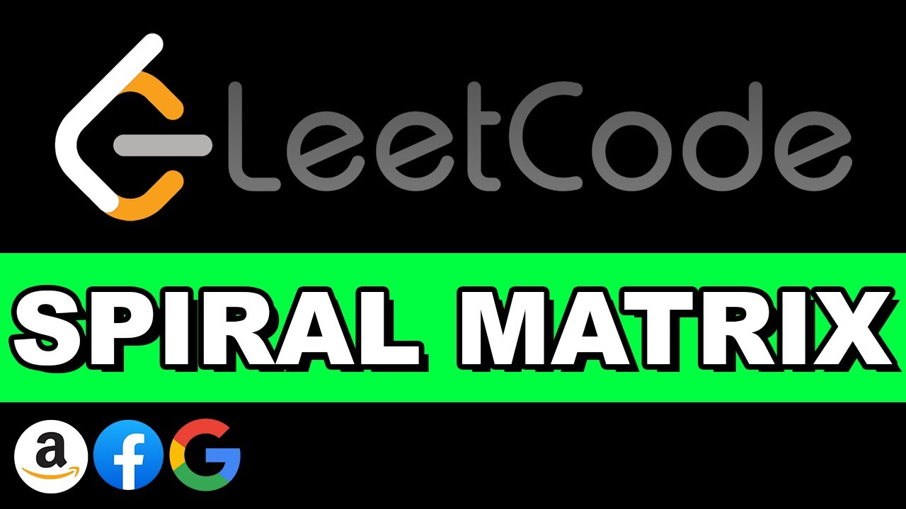 LeetCode Spiral Matrix | Insane One Liner