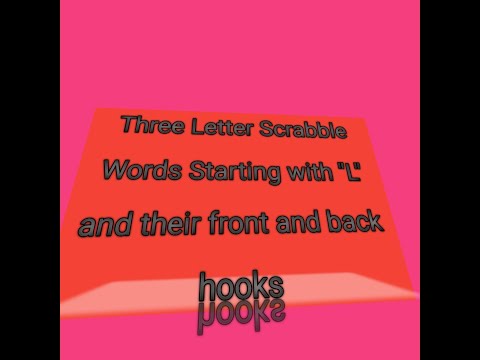 Three Letter Words Starting with L With Hooks