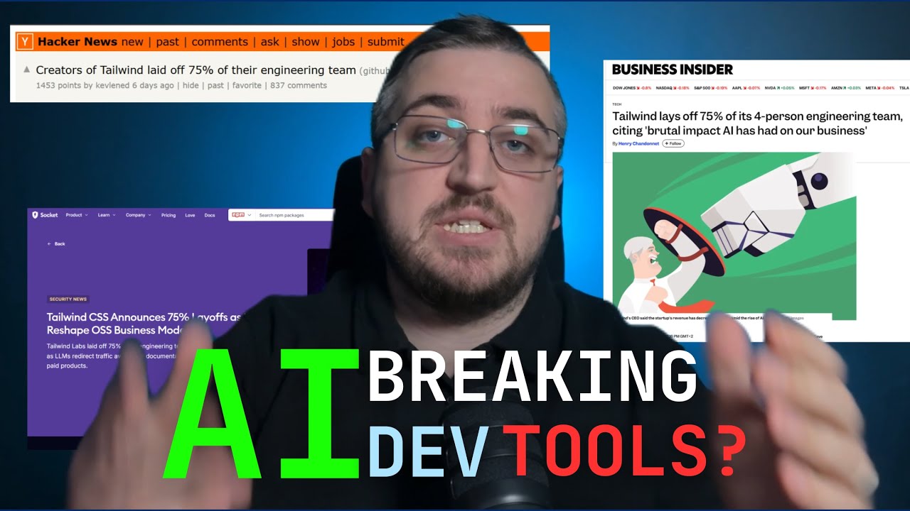 Tailwind layoffs, Stack Overflow dying, all because of AI?