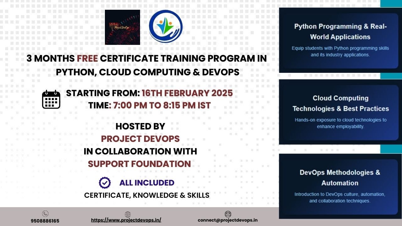 Python & DevOps Bootcamp Class 1 | #Batch-1 | #Python #DevOps #SupportFoundation #ProjectDevOps
